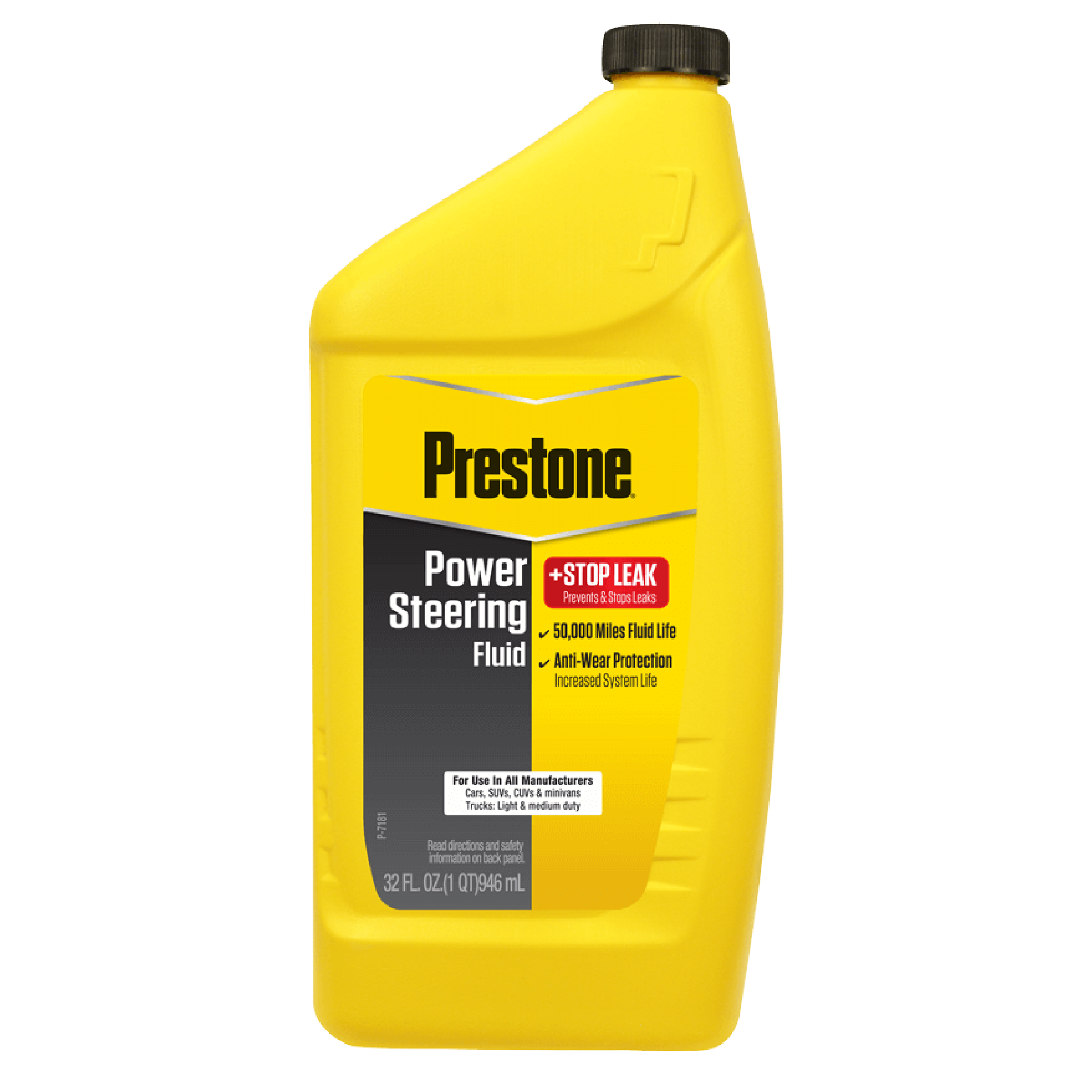 946ml - Prestone® Power Steering Fluid + Stop Leak - Prestone Australia